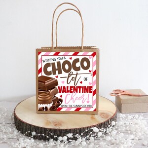 Valentine Chocolate Candy Gift Tags, Choco-lot of Valentine Cheer ...