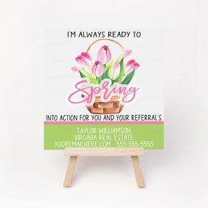 Spring Pop-by Tags, Ready to Spring Into Action for Your Referrals ...