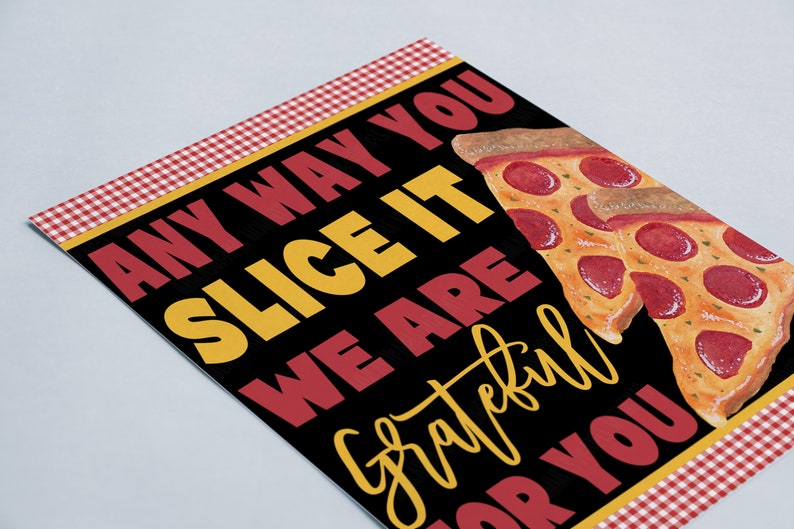 Pizza Appreciation Sign Staff Employee Teacher Nurse - Etsy