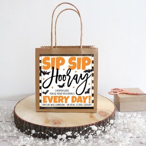 Halloween Pop by Coffee Gift Tag, Sip Sip Hooray Appreciate Your ...