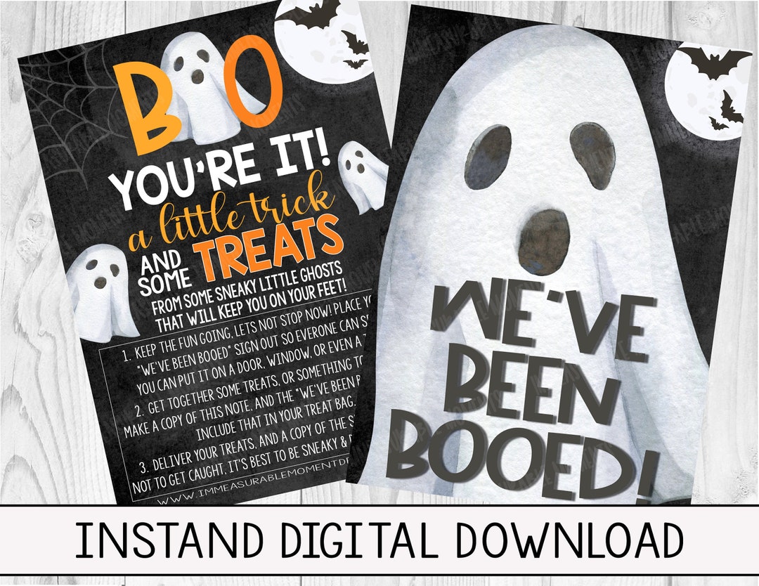 We’ve Been Booed, You've Been BOOED, Instant Download, Boo Halloween ...