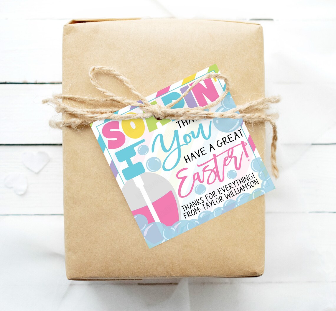 Appreciation Soap Gift Tag Soapin' You Have A Great | Etsy