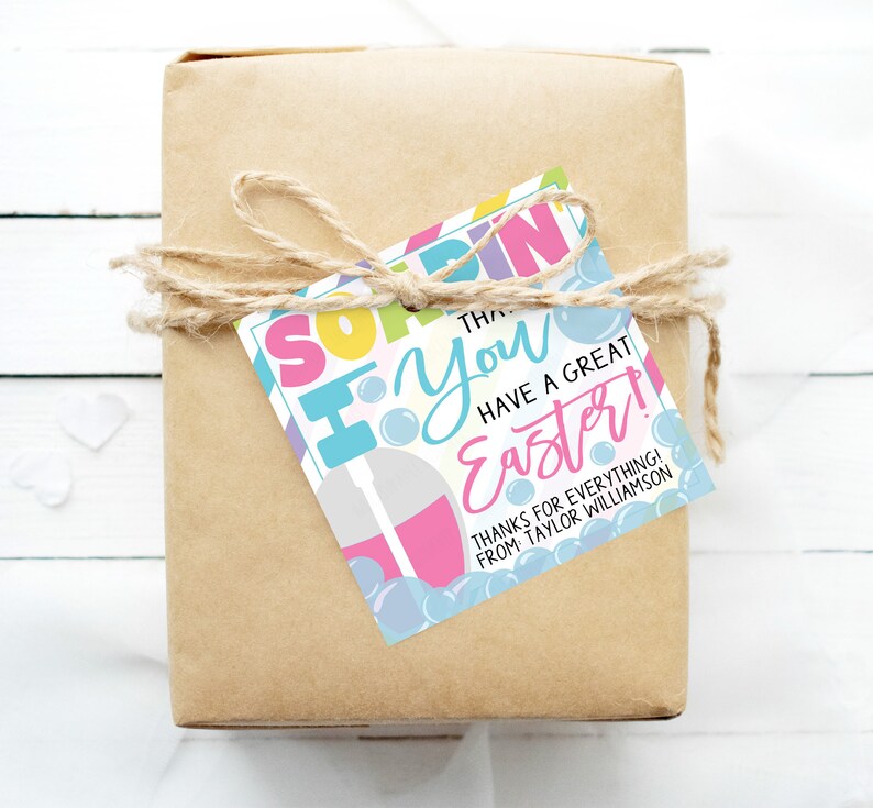 Appreciation Soap Gift Tag Soapin' You Have A Great | Etsy