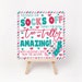 Valentine's Day Sock Gift Tags, Editable Fuzzy Socks, Mani Pedi Gift ...