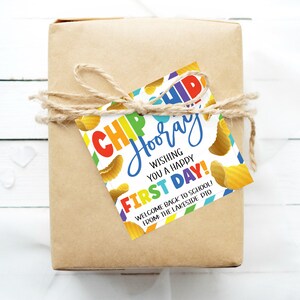 Chip Back to School Gift Tags, Chip Chip Hooray First Day, Potato Chips ...