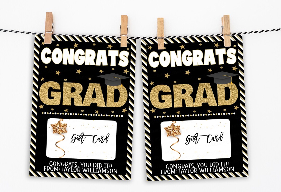 Graduation Gift Tag, Elementary Preschool Pre-k Kindergarten Middle ...