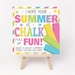 Chalk Gift Tags, Summer is Chalk Full of Fun, End of School Year Gift ...
