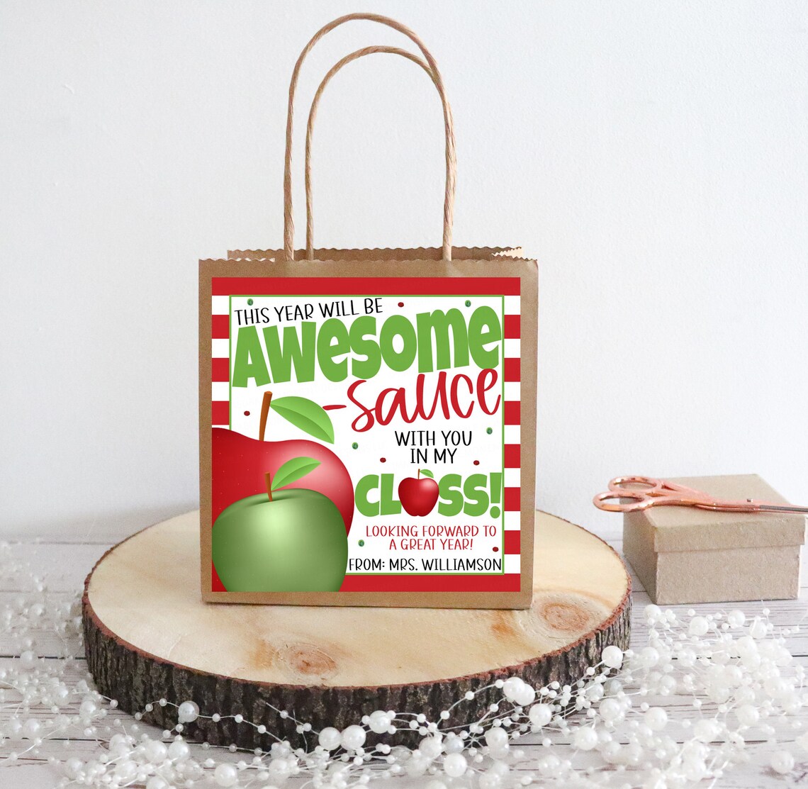Back to School Applesauce Gift Tags Squeeze Pouch Label - Etsy