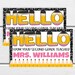 Hello Postcard to Students, Back to School, From the Teacher, New ...