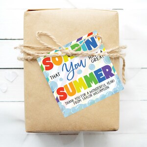 Appreciation Soap Gift Tag, Soapin' You Have A Great Summer, End of ...