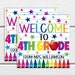 Welcome to Forth Grade Gift Tag, New School Year 4th Grade Student Gift ...