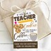 Teacher Appreciation Gift Tag, If You Give A Teacher Cookie Coffee ...