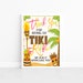 Thank You for Being Tiki-riffic Sign, Tropical Beach Luau, Teacher ...