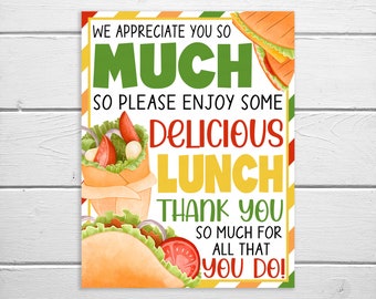 Sandwich Appreciation Sign - Etsy