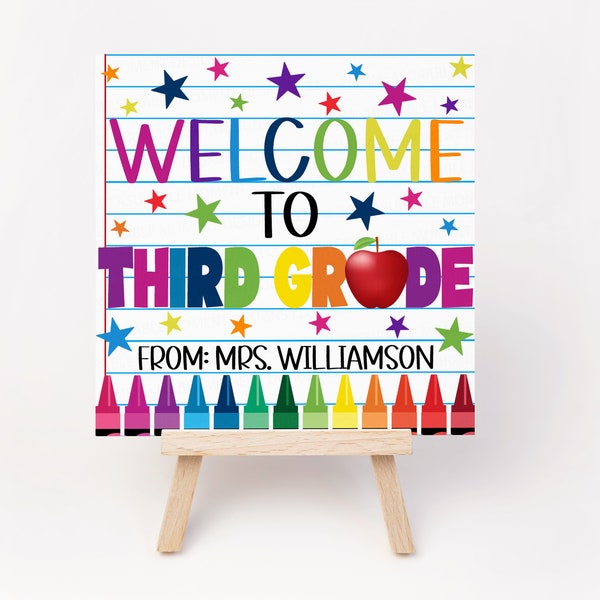 3rd Grade Sign - Etsy