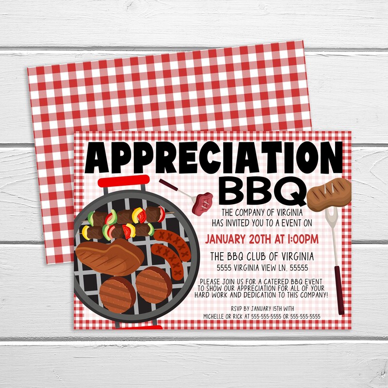 Bbq Invitation - Etsy