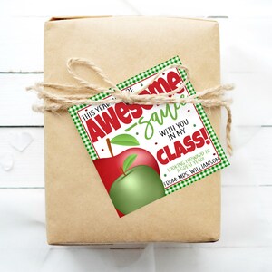 Back to School Applesauce Gift Tags, Squeeze Pouch Label, You're ...