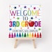 Welcome to Third Grade Gift Tag, New School Year 3rd Grade Student Gift ...
