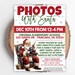 Photos With Santa Flyer, Pictures With Santa Fundraiser, Kids Christmas ...