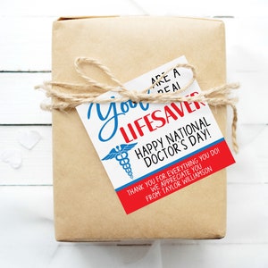 Doctor Appreciation Gift Tag, National Doctor's Day, You Are A ...