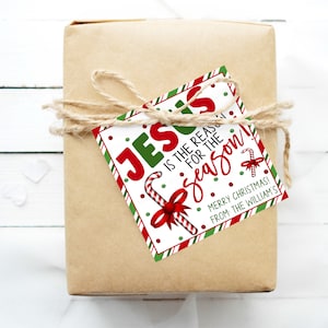Jesus Gift Tag, Jesus is the Reason for the Season, Christian Gift Tag ...