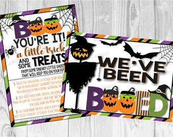 Instant Download Printable Halloween We've Been Booed - Etsy