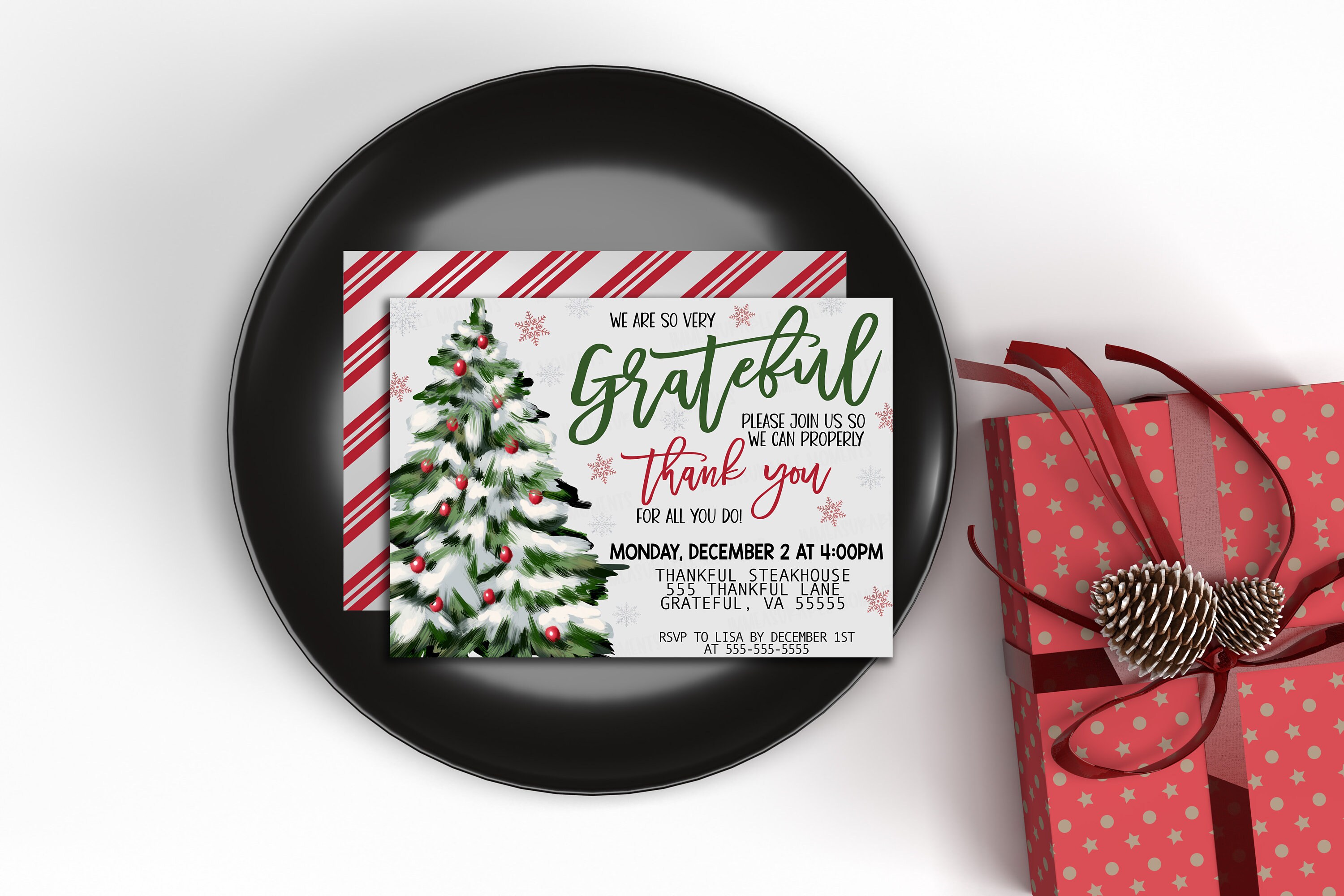 EDITABLE Appreciation Dinner/lunch Invitation, Staff Employee Office ...