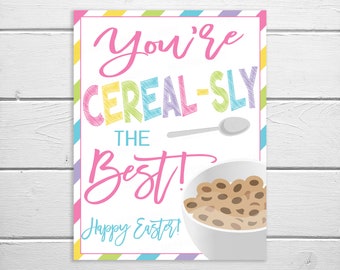 Cereal Sly Appreciation Sign - Etsy
