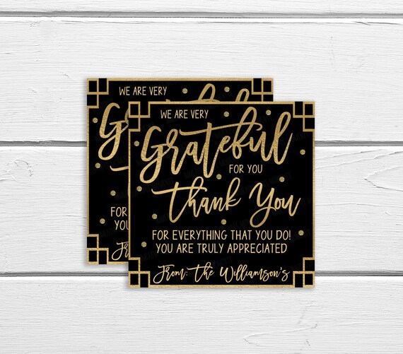 Thank You Gift Tags, Teacher Staff Employee Nurse Volunteer Staff ...