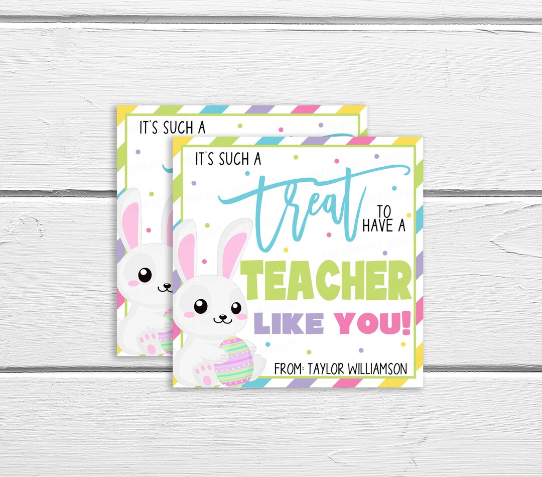 Easter Teacher Gift Tag Thank You Label It's Such A - Etsy