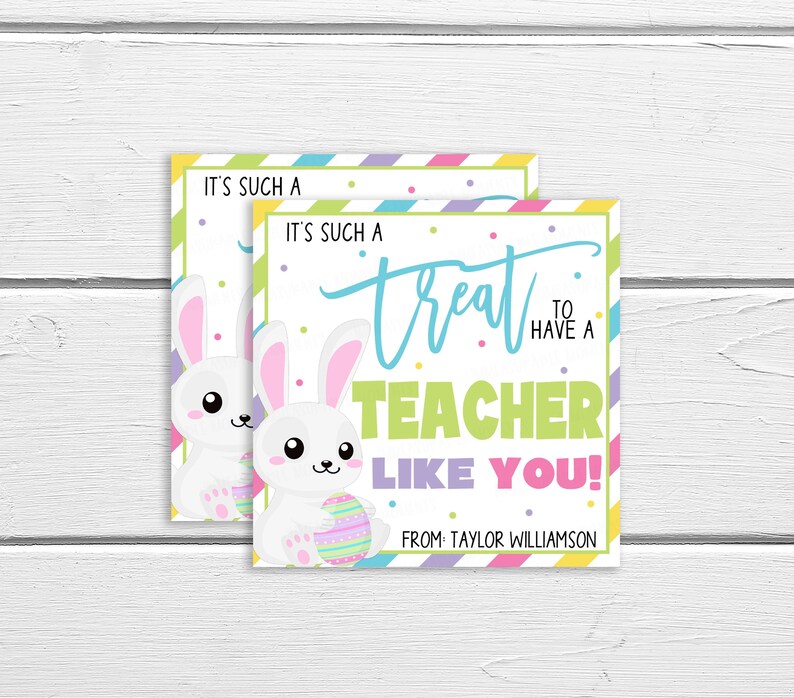 Easter Teacher Gift Tag Thank You Label It's Such A - Etsy