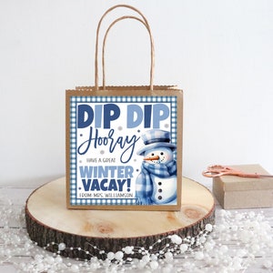 Christmas Dip Dip Hooray, Holiday Class Student Classmate Snack Treat ...