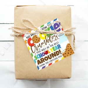 Back to School Cookie Gift Tags, No Matter How the Cookie Crumbles ...