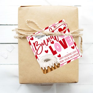 Valentine Bundt Cake Gift Tag, EDITABLE Cake Bundt Gift Tag, Valentine ...