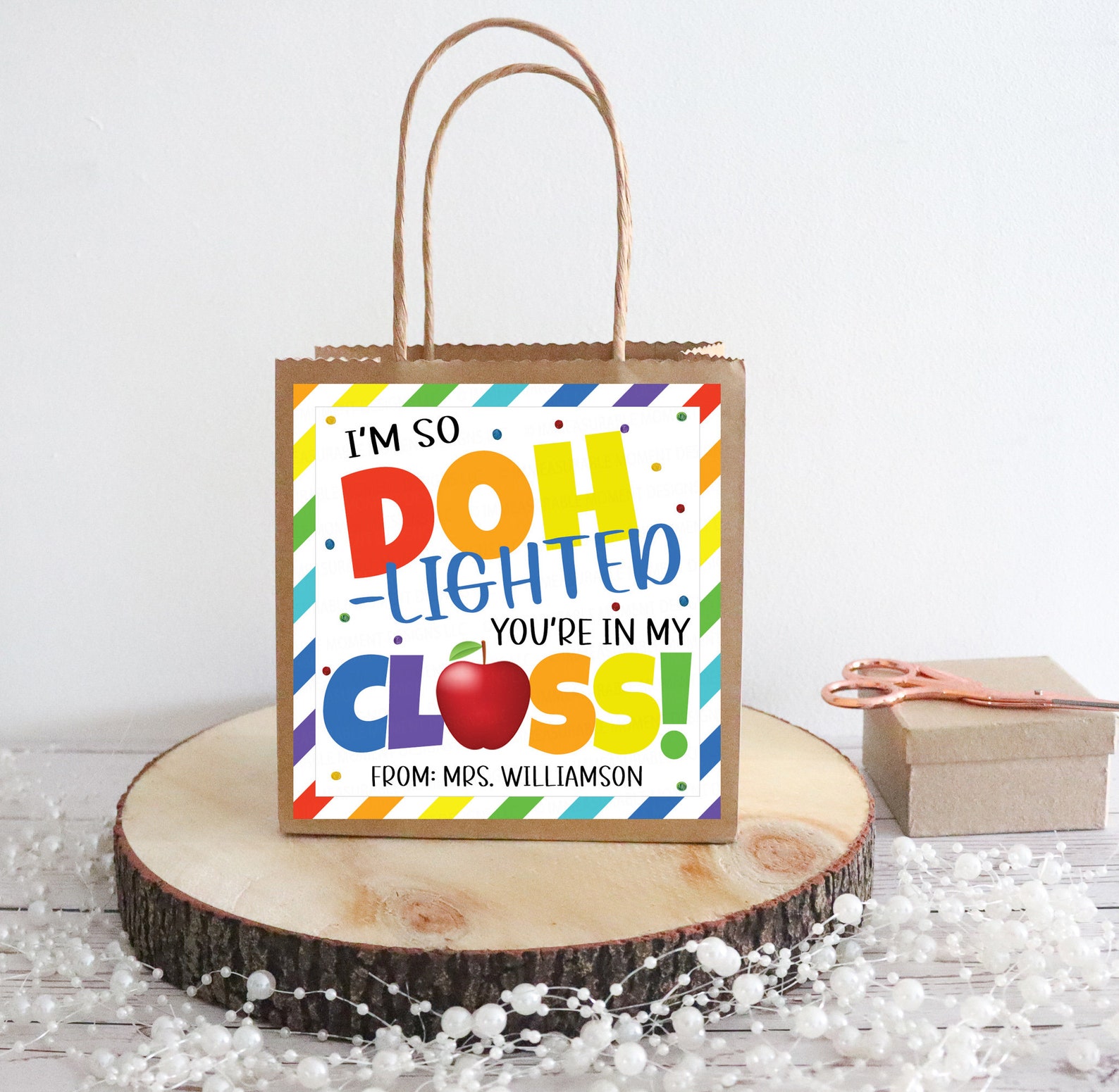 Play Dough Gift Tags Doh-lighted You're in My Class - Etsy
