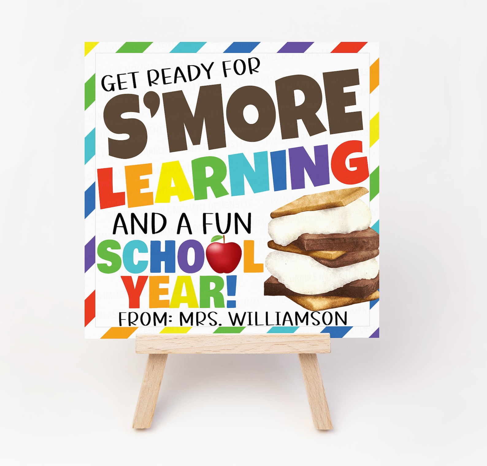 Back to School S'more Gift Tags, S'more Learning and A Fun School Year ...