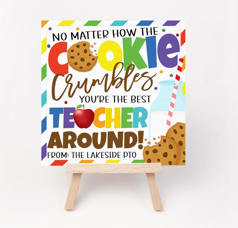 Teacher Appreciation Gift Tags No Matter How the Cookie - Etsy