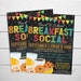 School Breakfast Social Flyer, PTO PTA Fundraiser, Teachers Staff ...