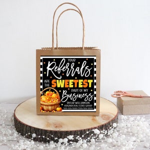 Halloween Referral Gift Tags, Fall Candy Referrals Sweetest Part of My ...