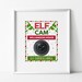 Elf Surveillance Cam Printable, Don't Touch Me Lose Magic Sign ...