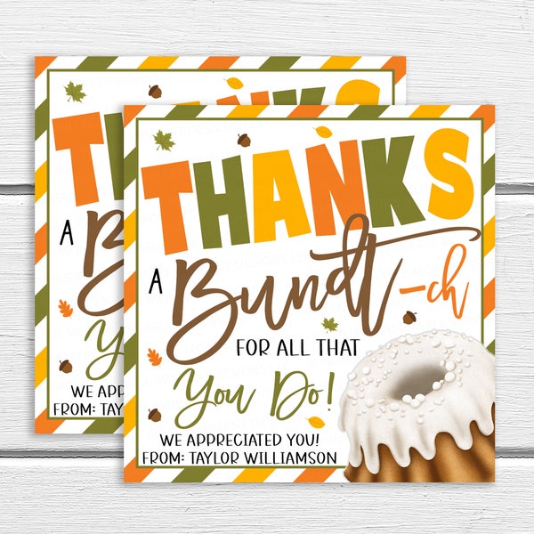 Thanks a Bundt - Etsy