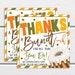 Fall Bundt Cake Gift Tag Thanks A Bundt-ch for All You Do - Etsy