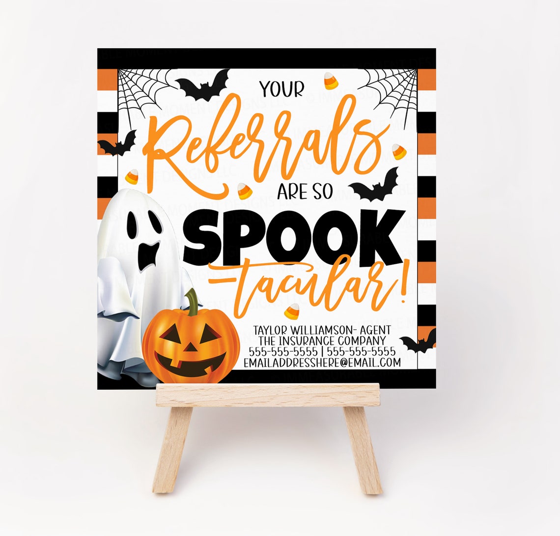 Halloween Referrals Gift Tags Your Referrals Are so - Etsy