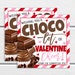 Valentine Chocolate Candy Gift Tags, Choco-lot of Valentine Cheer ...