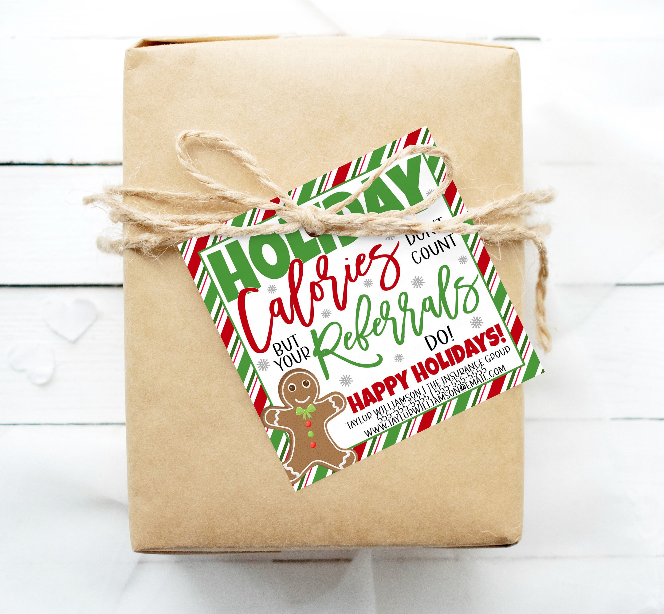 Christmas Pop by Gift Tags, Holiday Calories Don't Count but Your ...