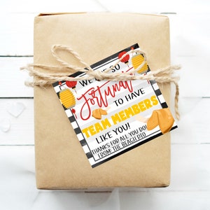 Fortune Cookie Thank You Gift Tag, Fortunate to Have You, School ...