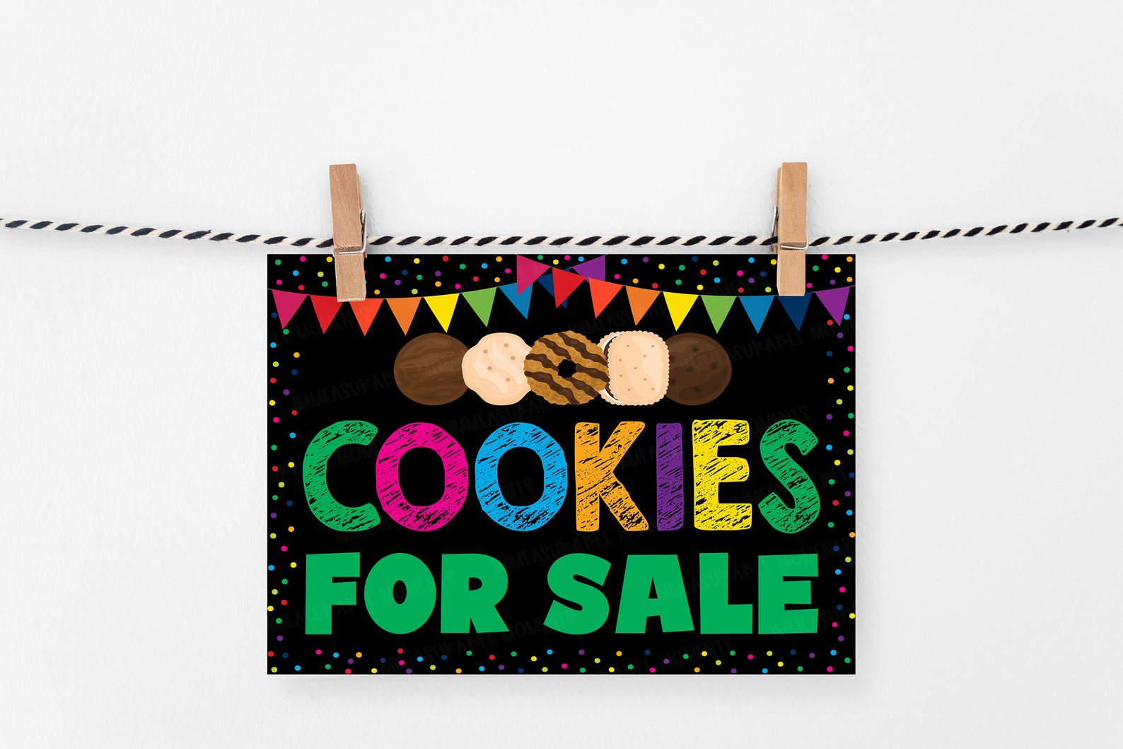 Scout Cookie Booth Sign Cookies for Sale Printable Cookie | Etsy
