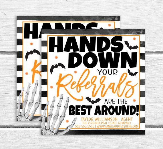 Halloween Referral Soap Gift Tag, Marketing Pop By, Hand Soap Lotion ...