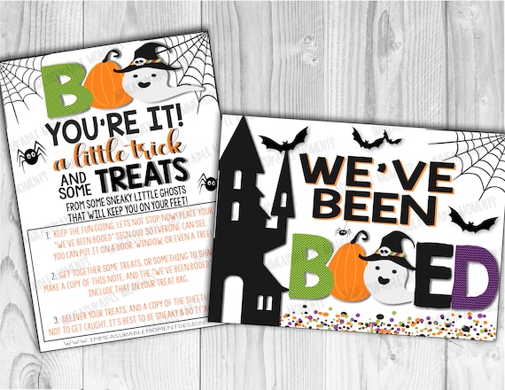 BOOED Game, You've Been BOOED, Instant Download, Boo Halloween Game by ...