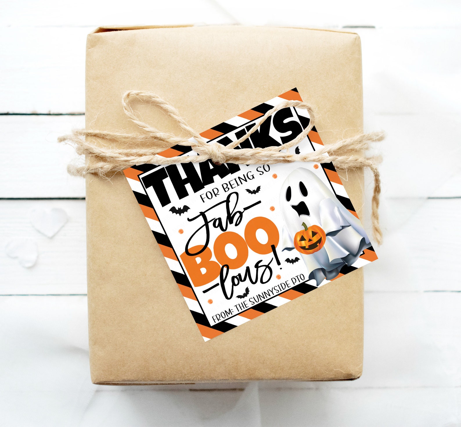 Halloween Appreciation Gift Tags Thanks for Being - Etsy
